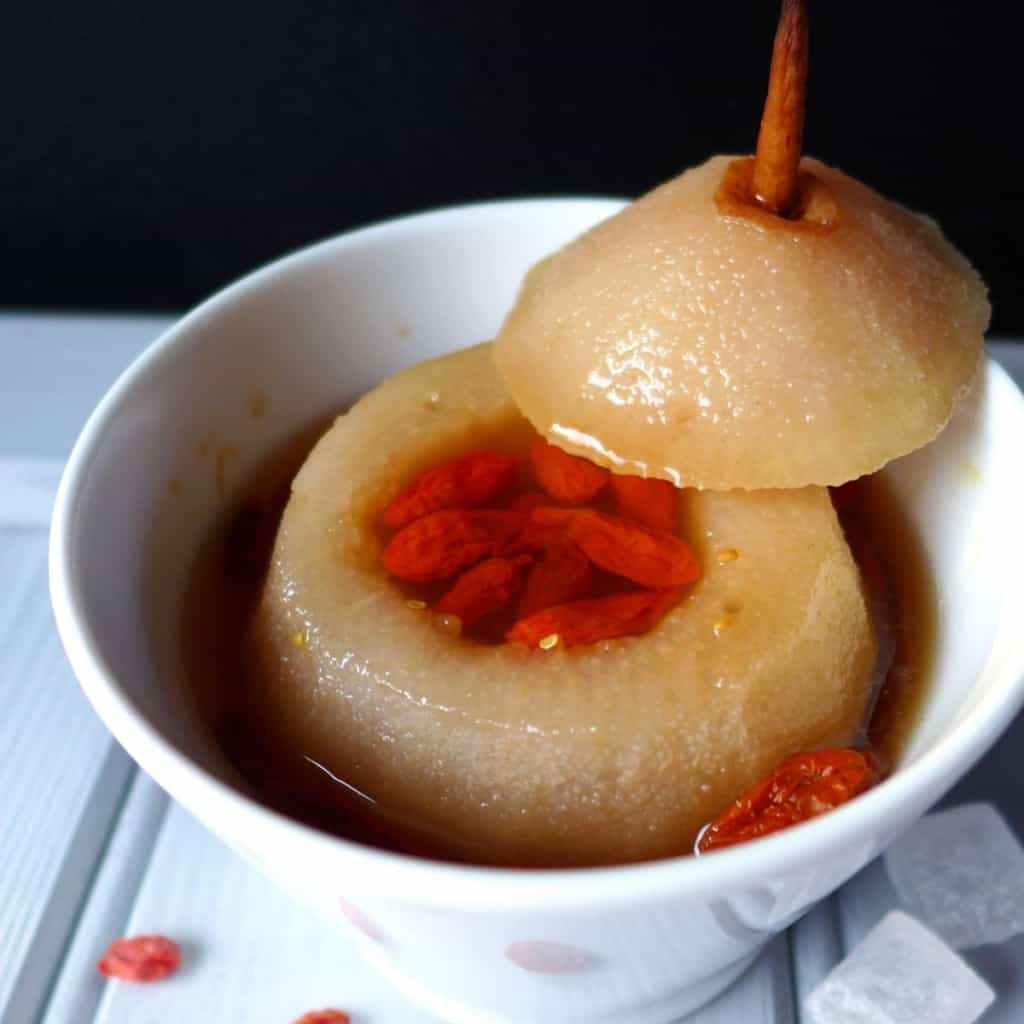 Pear with rock sugar - two ways (冰糖雪梨) - Red House Spice