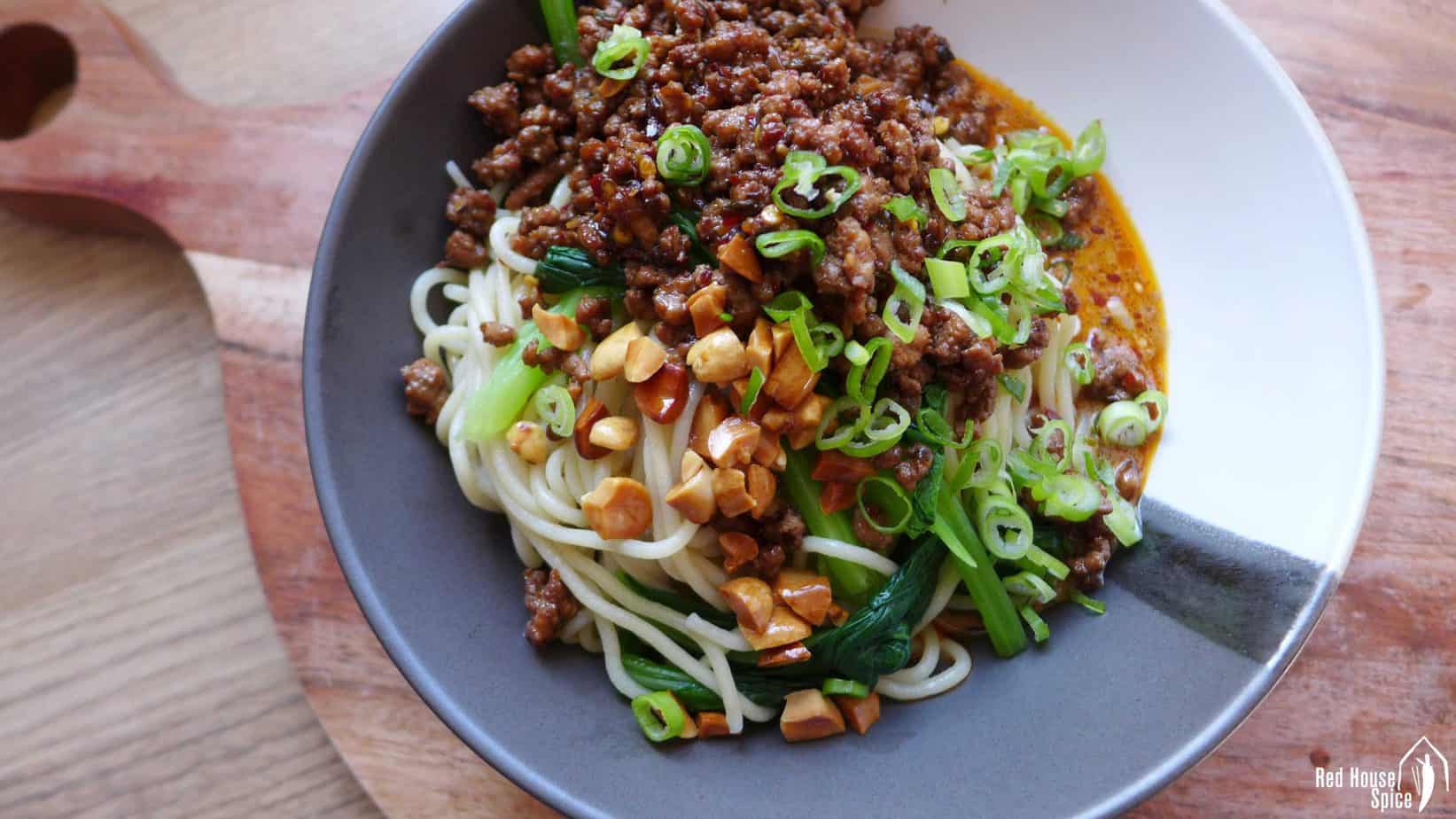 Dan Dan Noodles (Spicy Sichuan Noodles, 担担面) - Red House Spice