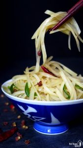 Chinese potato stir-fry (酸辣土豆丝) - Red House Spice