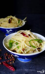 Chinese potato stir-fry (酸辣土豆丝) - Red House Spice