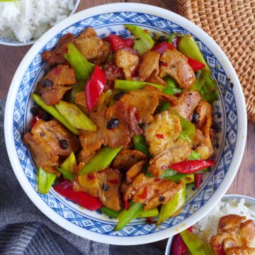 Twice cooked pork (Hui Guo Rou, 回锅肉) - Red House Spice