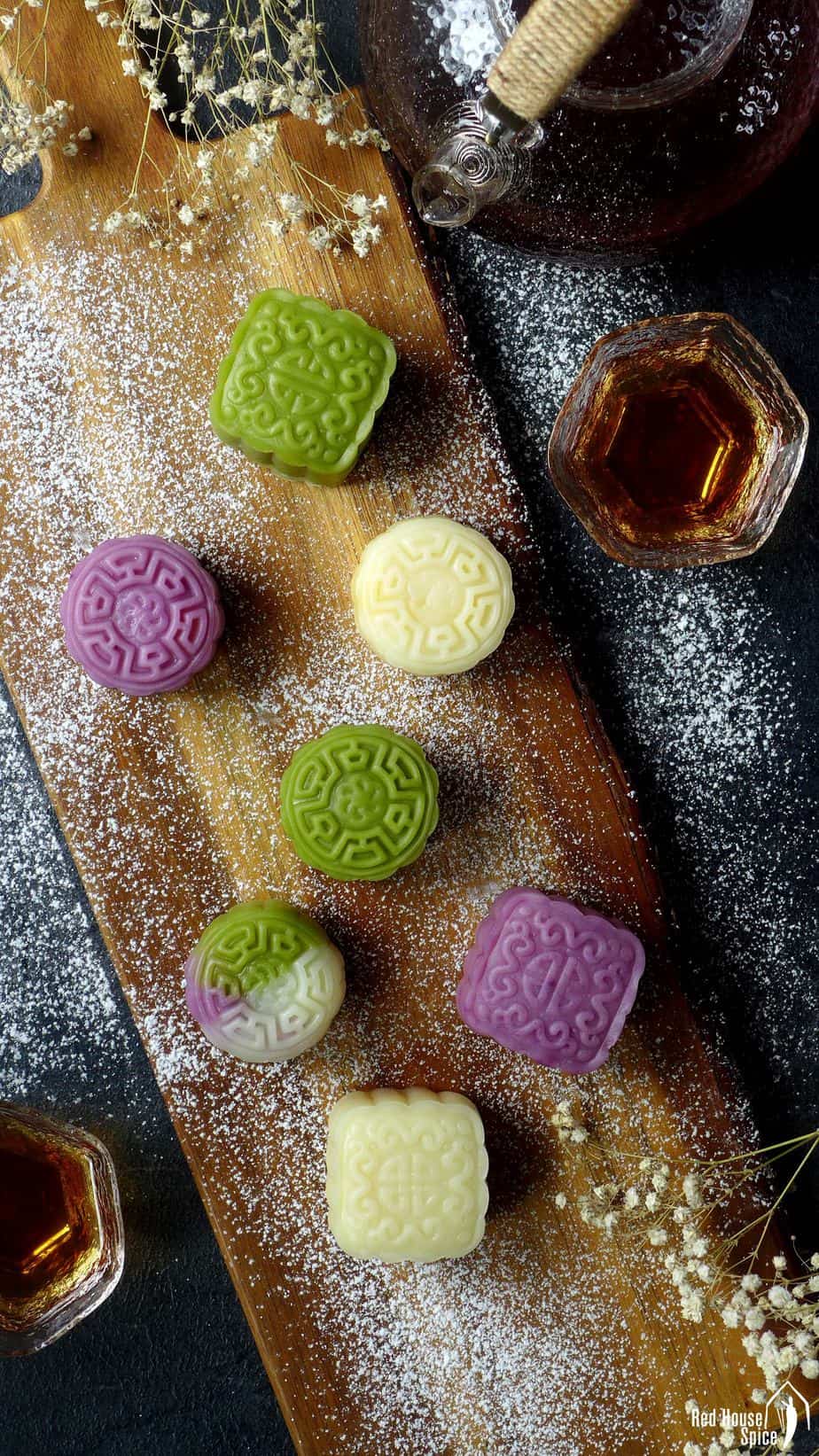 Snow Skin Mooncake With Custard Filling Red House Spice