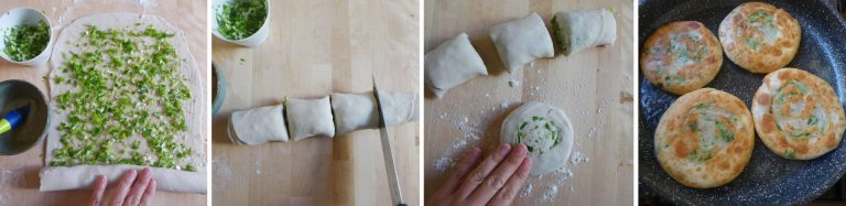 Scallion pancakes, Cong You Bing (葱油饼) | Red House Spice