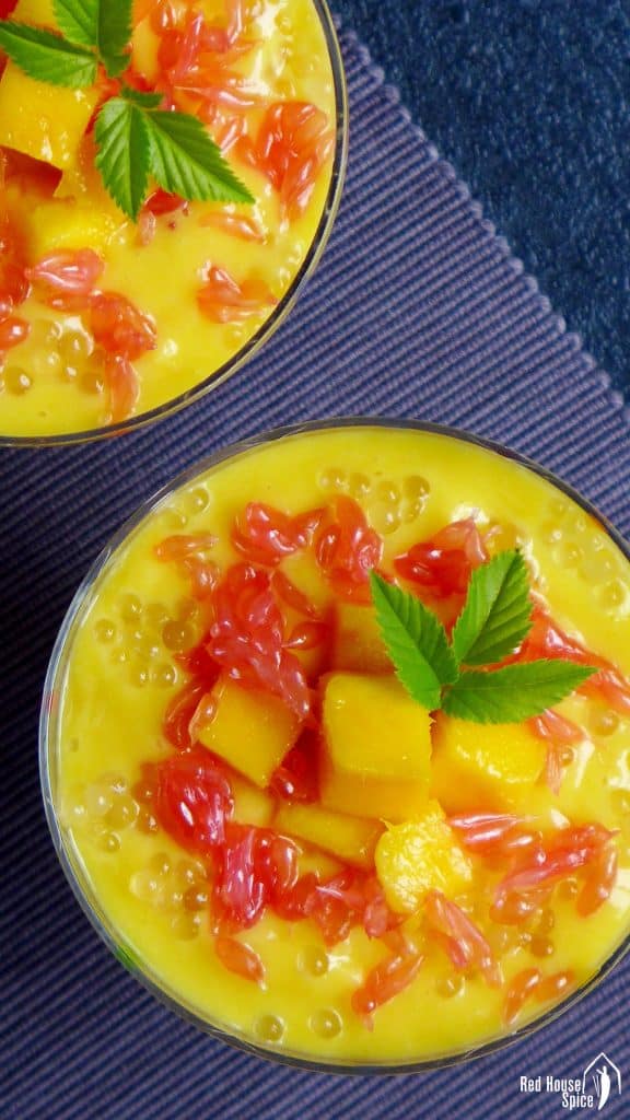 Mango sago with grapefruit (杨枝甘露) - Red House Spice
