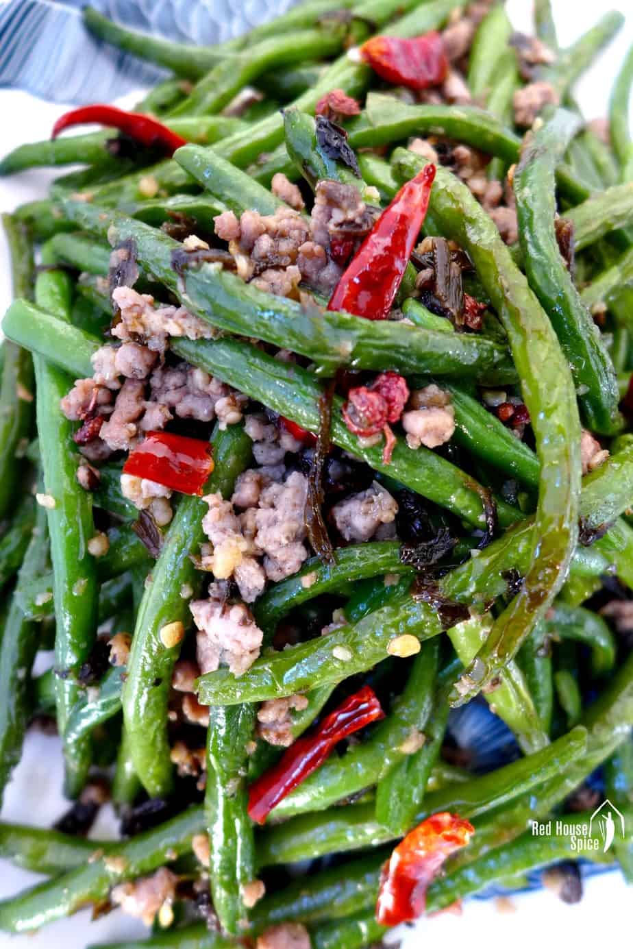 Dry fried green beans (干煸四季豆) | Red House Spice