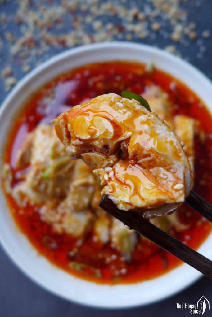 Mouth-watering chicken (Kou Shui Ji, 口水鸡) - Red House Spice