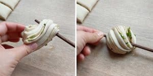 Chinese flower rolls with scallions (Hua Juan, 花卷) - Red House Spice