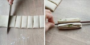 Chinese flower rolls with scallions (Hua Juan, 花卷) - Red House Spice