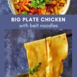 Big Plate Chicken with Belt Noodles (Da Pan Ji/大盘鸡) - Red House Spice