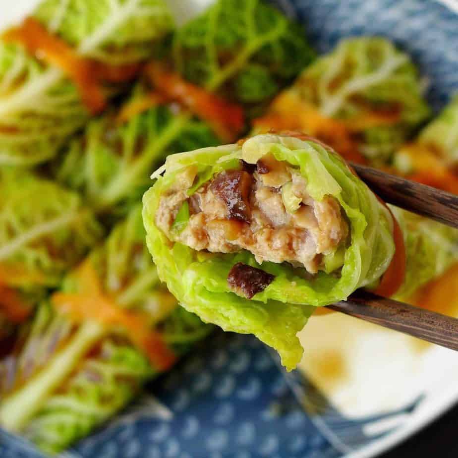 Steamed cabbage rolls (翡翠包肉) - Red House Spice