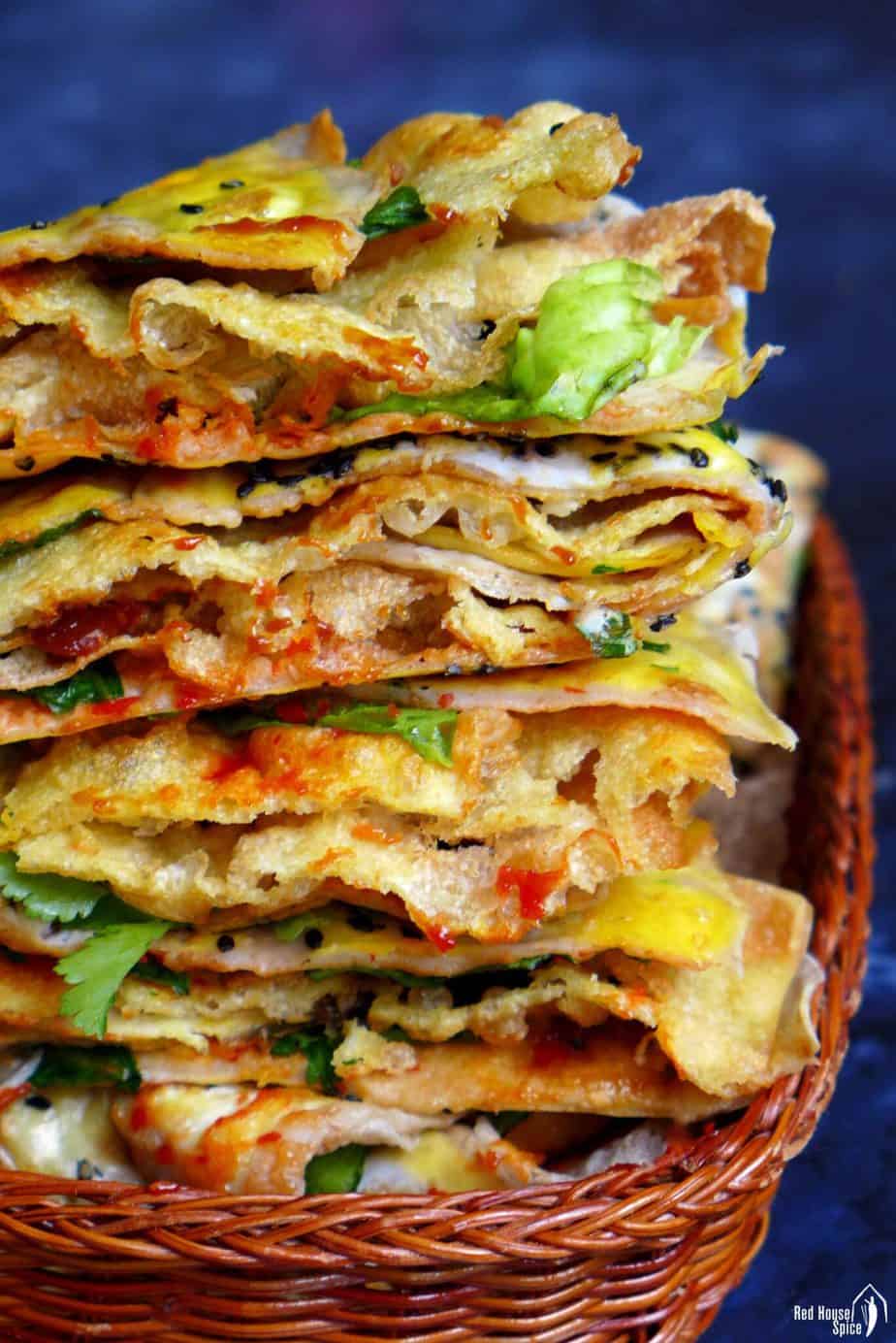 Jian Bing, Chinese Crepes (煎饼) - Red House Spice