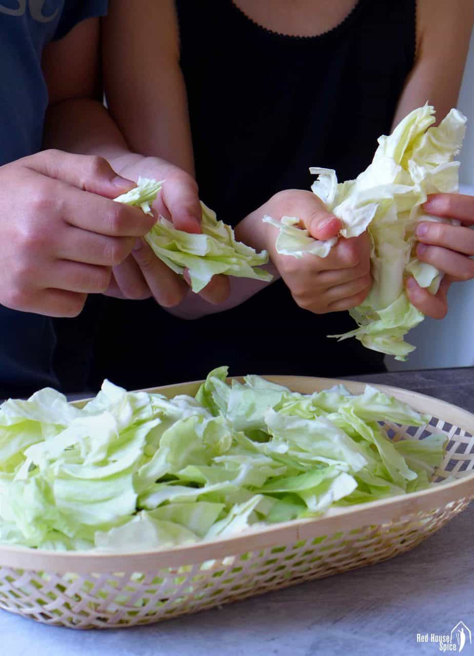 Chinese cabbage stir-fry, two ways (手撕包菜) - Red House Spice