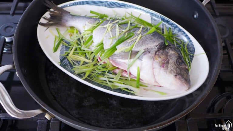 Steamed Fish, the Chinese Way (清蒸鱼) - Red House Spice