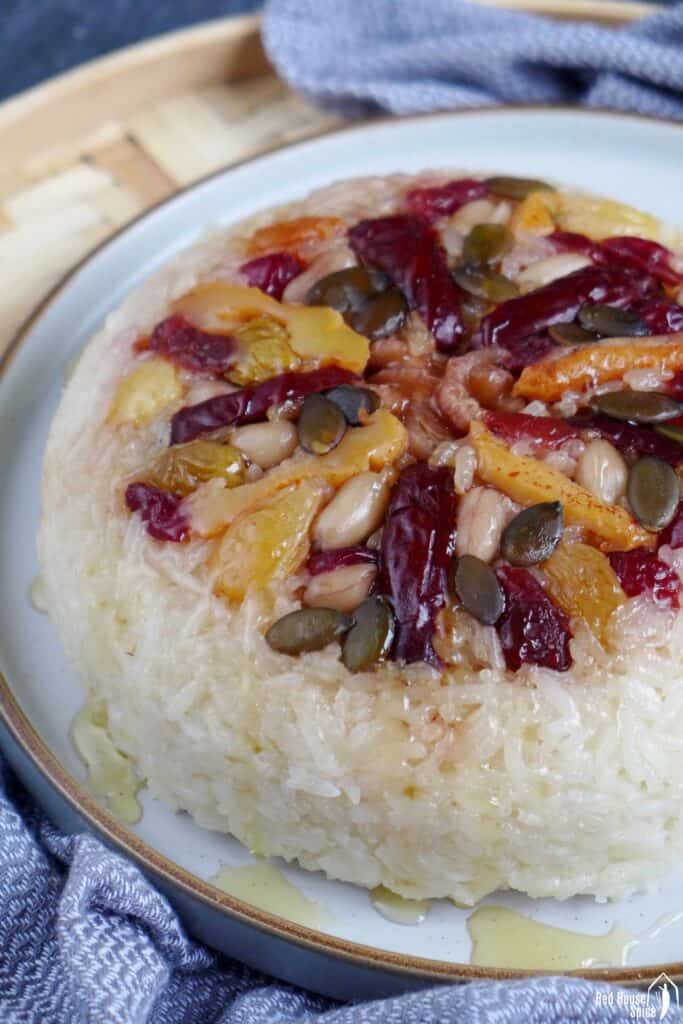 Eight Treasure Rice Pudding (Ba Bao Fan, 八宝饭) - Red House Spice