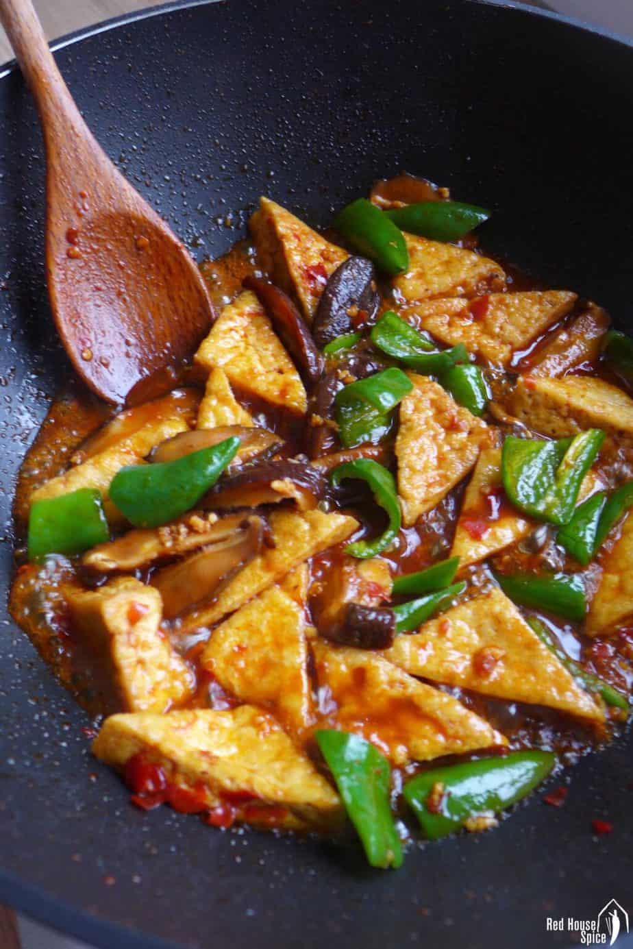Braised Tofu Sichuan Style (家常豆腐) - Red House Spice