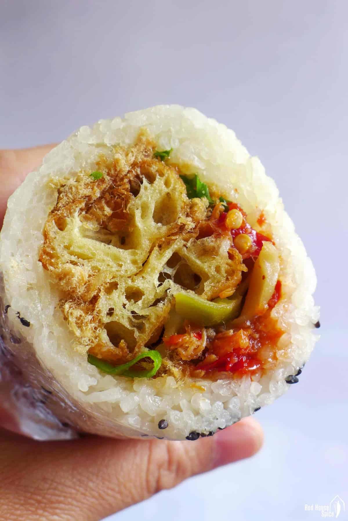 Fan Tuan (Stuffed Sticky Rice Roll, 饭团) - Red House Spice