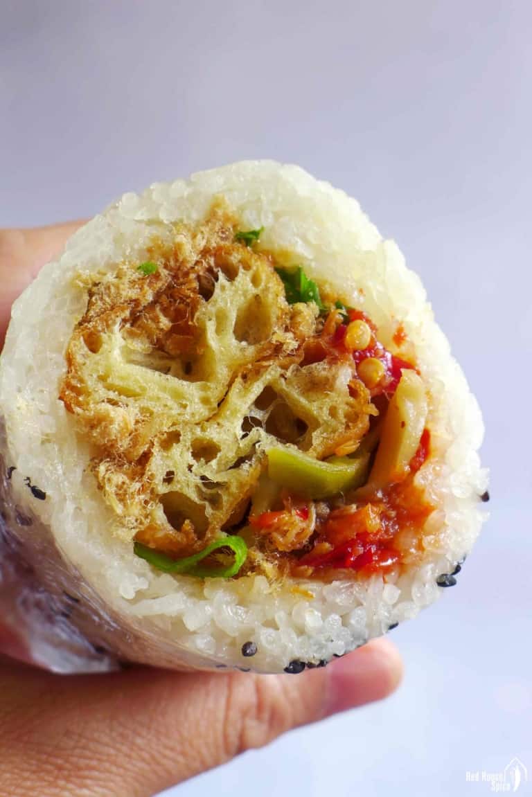 Fan Tuan (Stuffed Sticky Rice Roll, 饭团) - Red House Spice