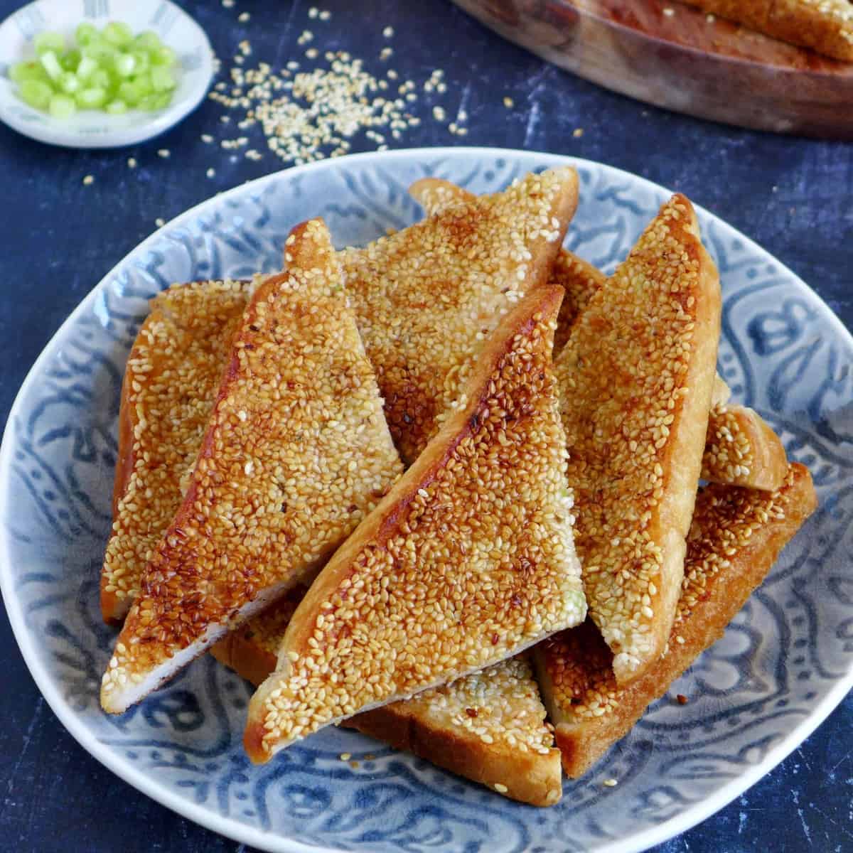 Shrimp Toast Pan fried Or Air fried Red House Spice Shrimp Toast Pan fried Or Air fried Red House Spice