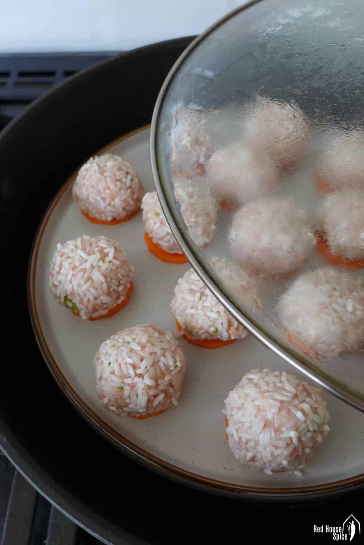 Pearl Meatballs (Sticky Rice Meatballs, 珍珠丸子) - Red House Spice