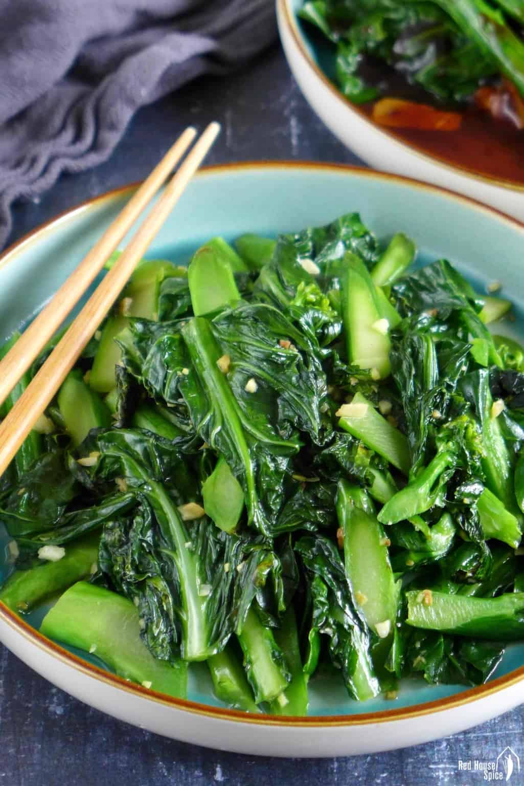 Chinese Broccoli (Gai Lan/芥蓝) Two Ways - Red House Spice