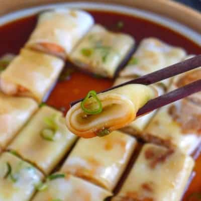 Cheung Fun, Steamed Rice Noodle Rolls (肠粉) - Red House Spice