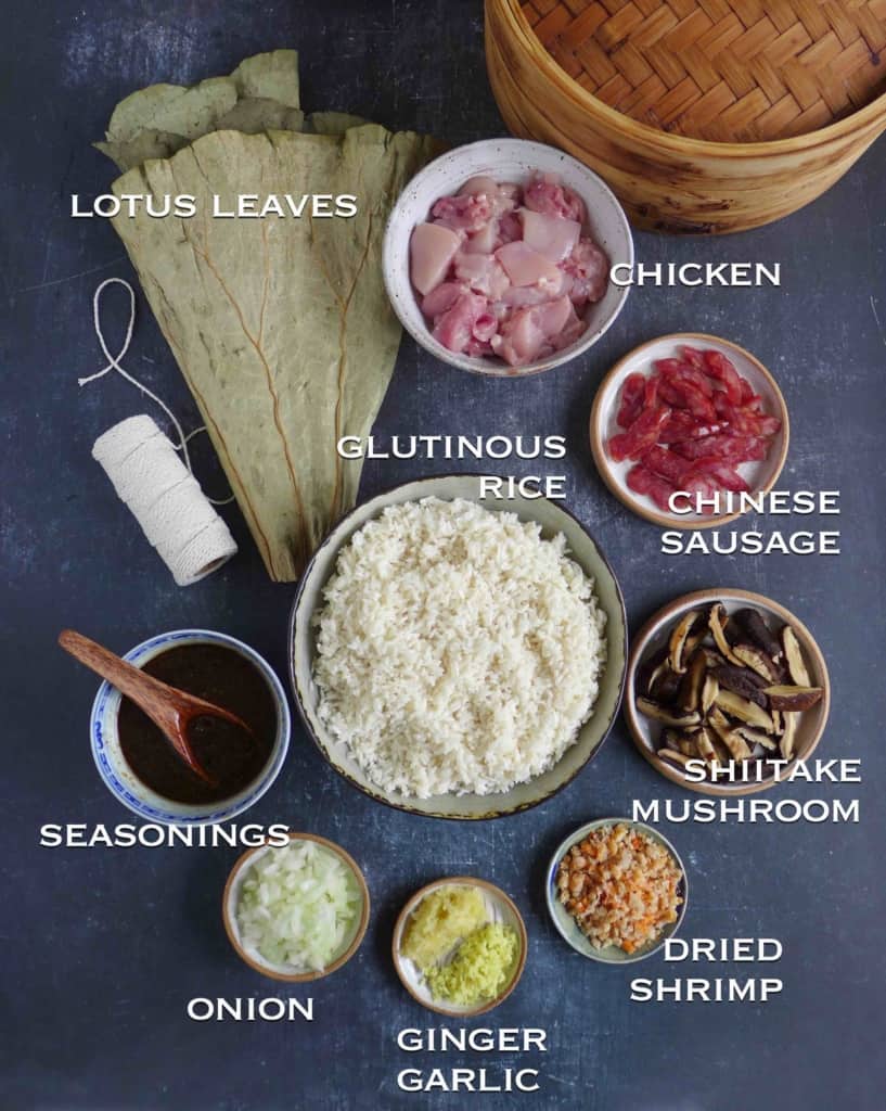 Lo Mai Gai (Dim Sum Sticky Rice Chicken) - Red House Spice
