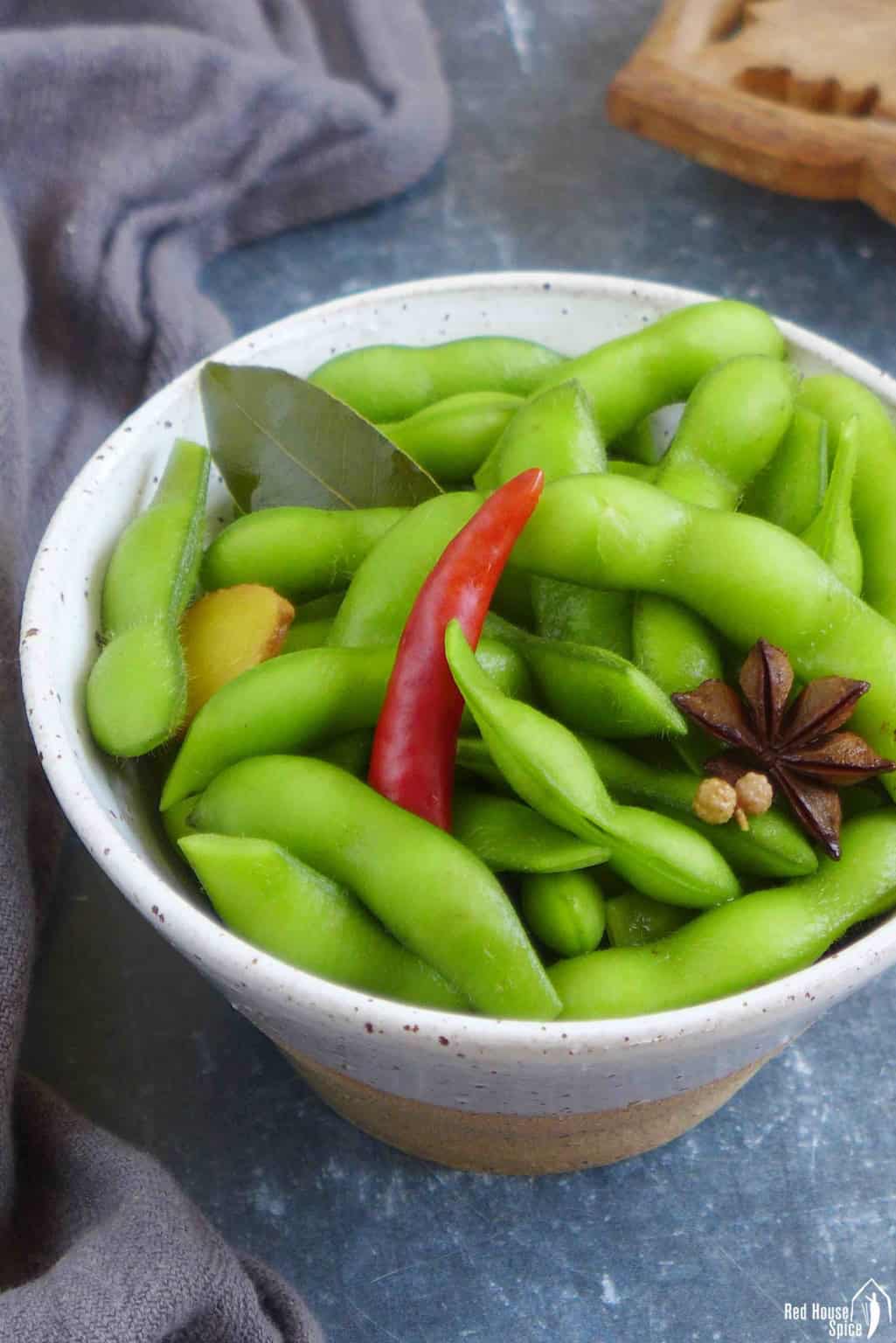 Five Spice Edamame (五香毛豆) - Red House Spice