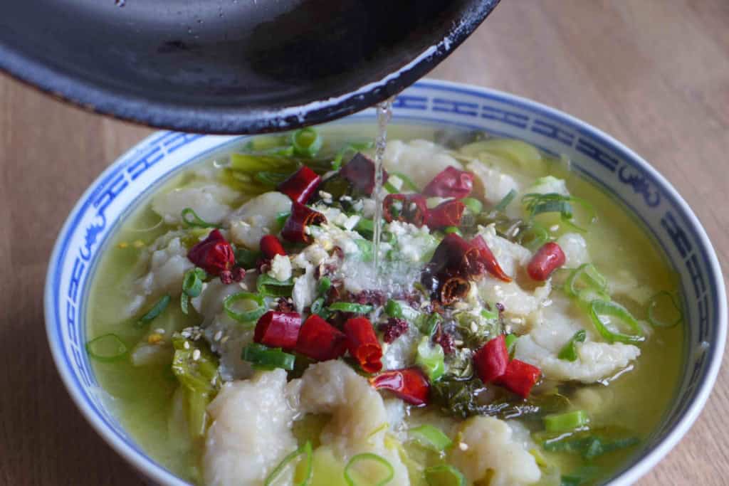 Suan Cai Yu (Sichuan Fish with Sour Vegetable, 酸菜鱼) - Red House Spice
