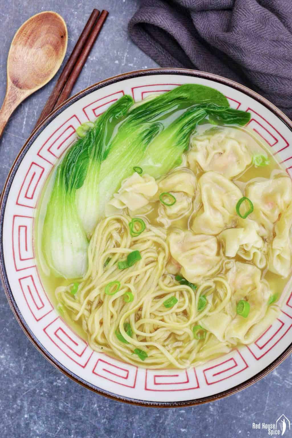 Wonton Noodle Soup (云吞面) - Red House Spice