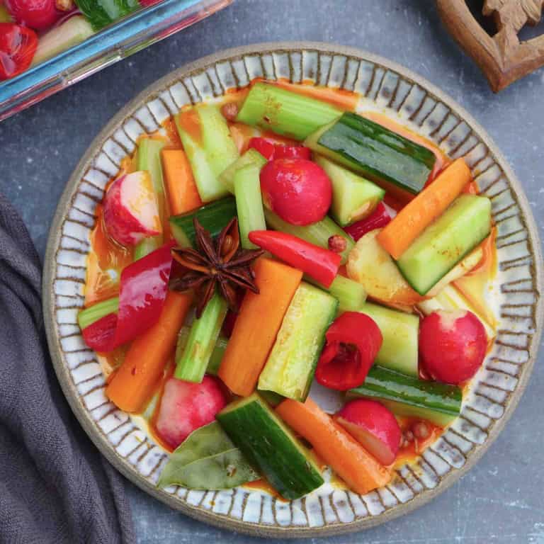 Chinese Overnight Pickled Vegetables (洗澡泡菜) - Red House Spice